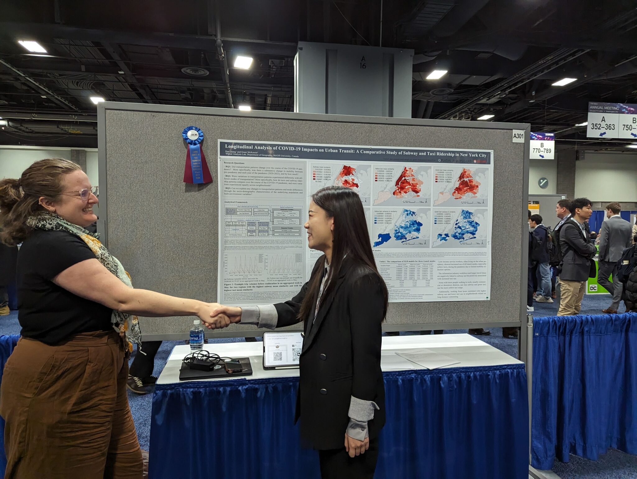 Dan Qiang awarded Best Poster in TRB 2024 Session – Platial Analysis Lab